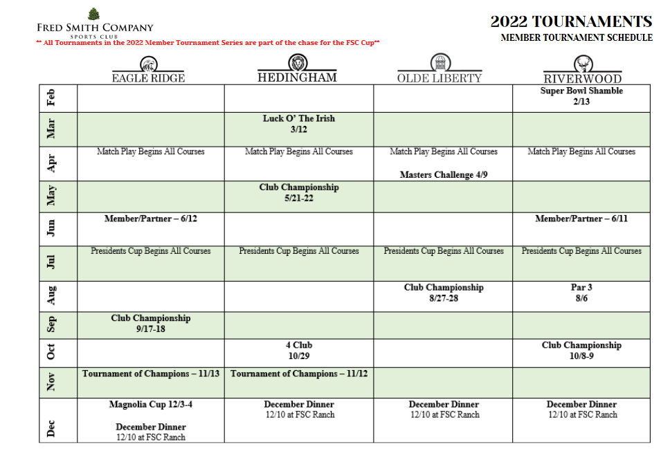 Tournaments - Olde Liberty Golf Club